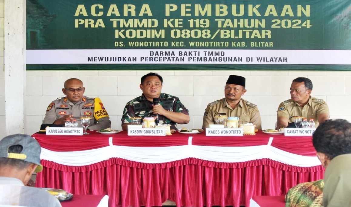 Kodim 0808/Blitar, Gelar Acara Pembukaan Pra TMMD Ke-119 TA 2024 ... Kodim 0808/Blitar, Gelar Acara Pembukaan Pra TMMD Ke-119 TA 2024 ...